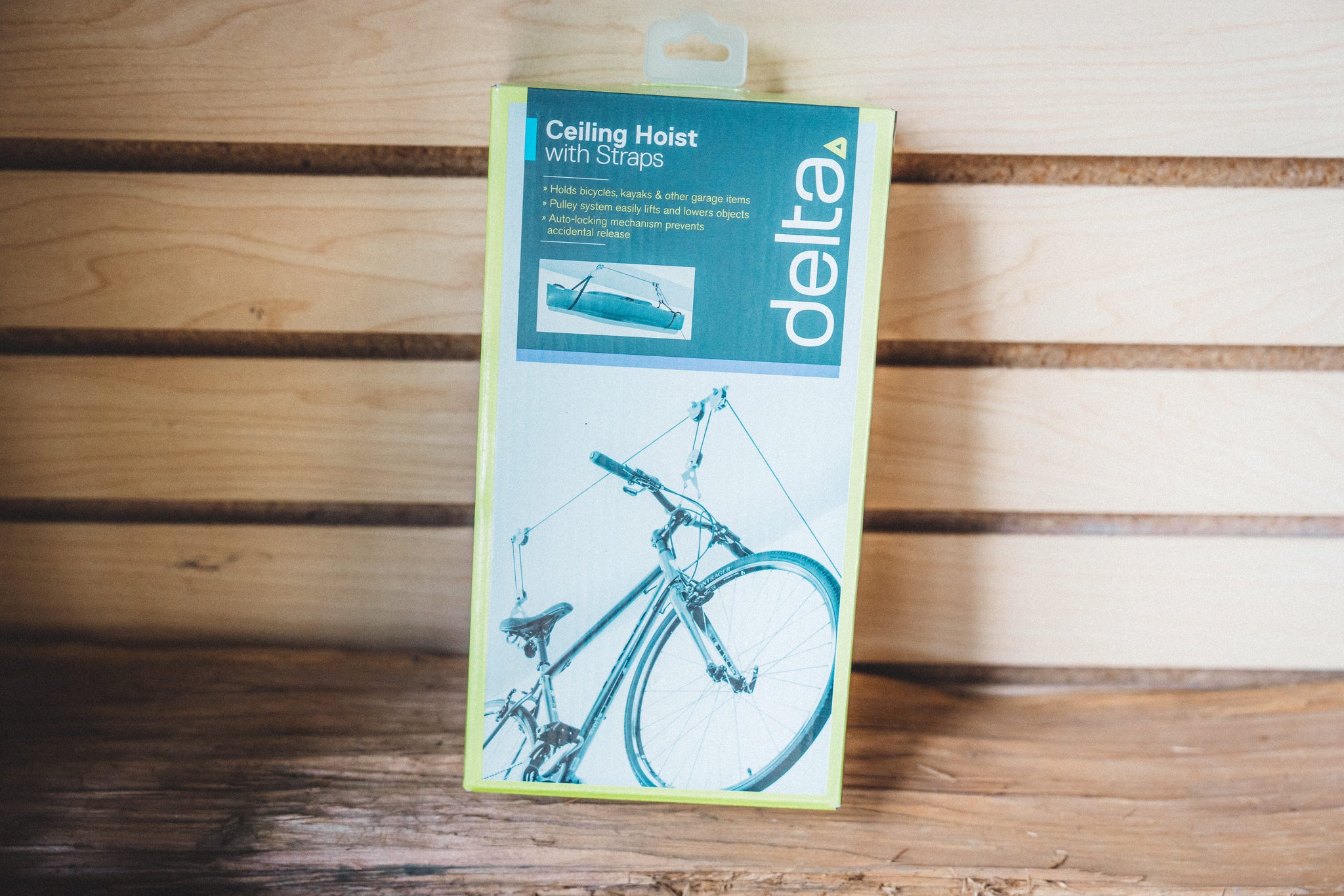 Delta Ceiling Hoist 1 Bike Mount w/ Kayak Straps